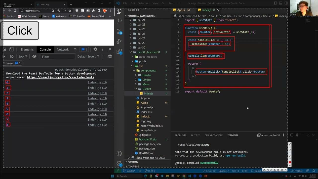 Bài 31 Học ReactJS Tiết 5 Tiếp theo Bài 32 Học ReactJS Tiết 6 - YouTube Bài 31 Học ReactJS Tiết 5 Tiếp theo Bài 32 Học ReactJS Tiết 6 - YouTube
