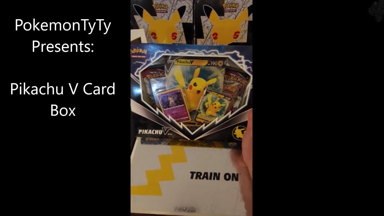 Pikachu V Card Box - YouTube