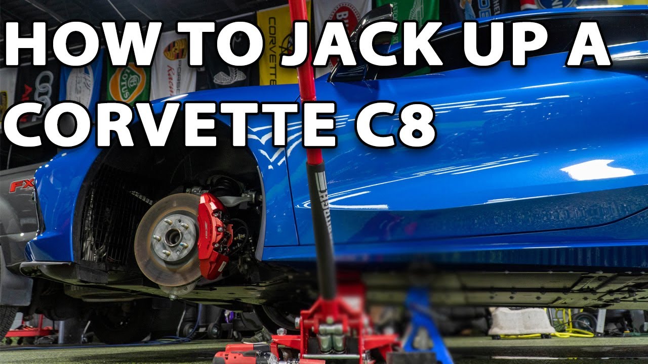 How To Jack Up A Corvette C8 or Z06 - YouTube