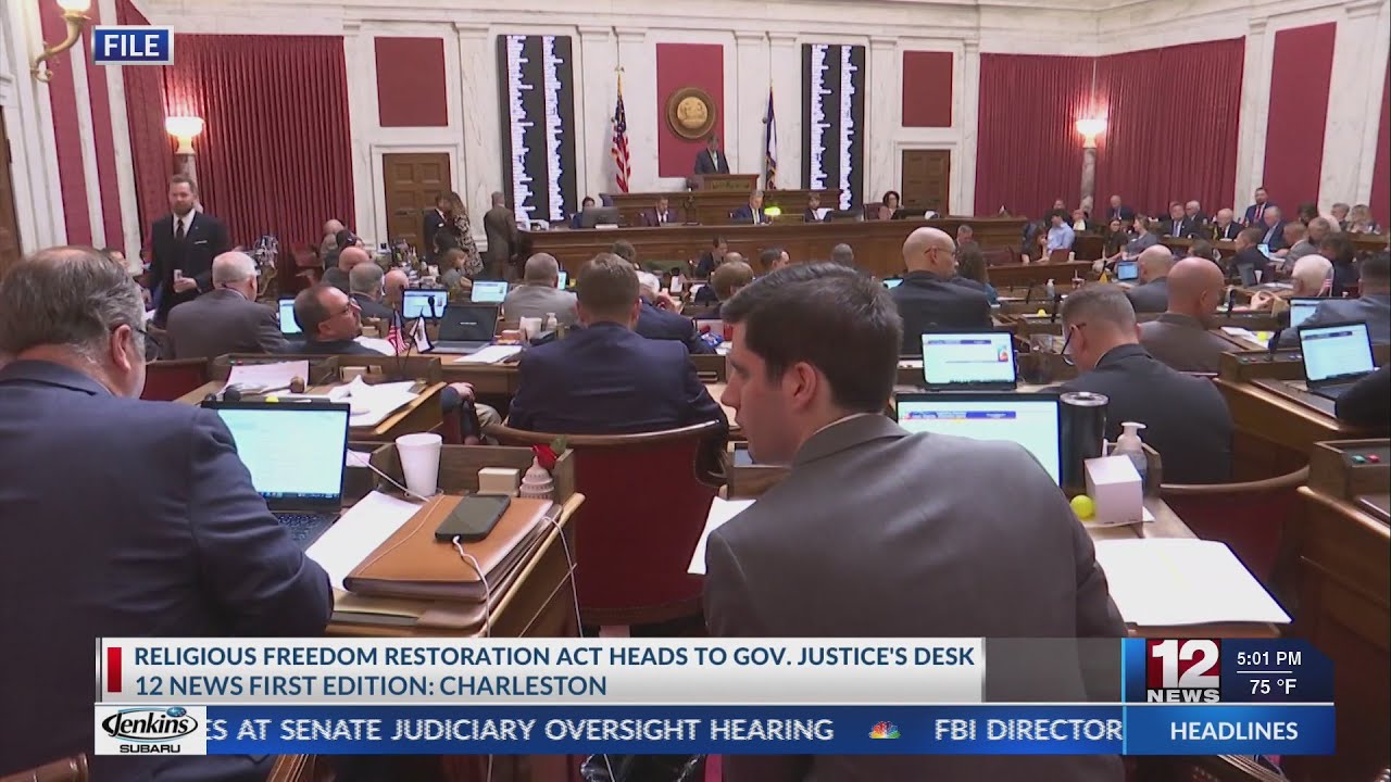 Religious freedom restoration act heads to Gov. Justice's desk - YouTube