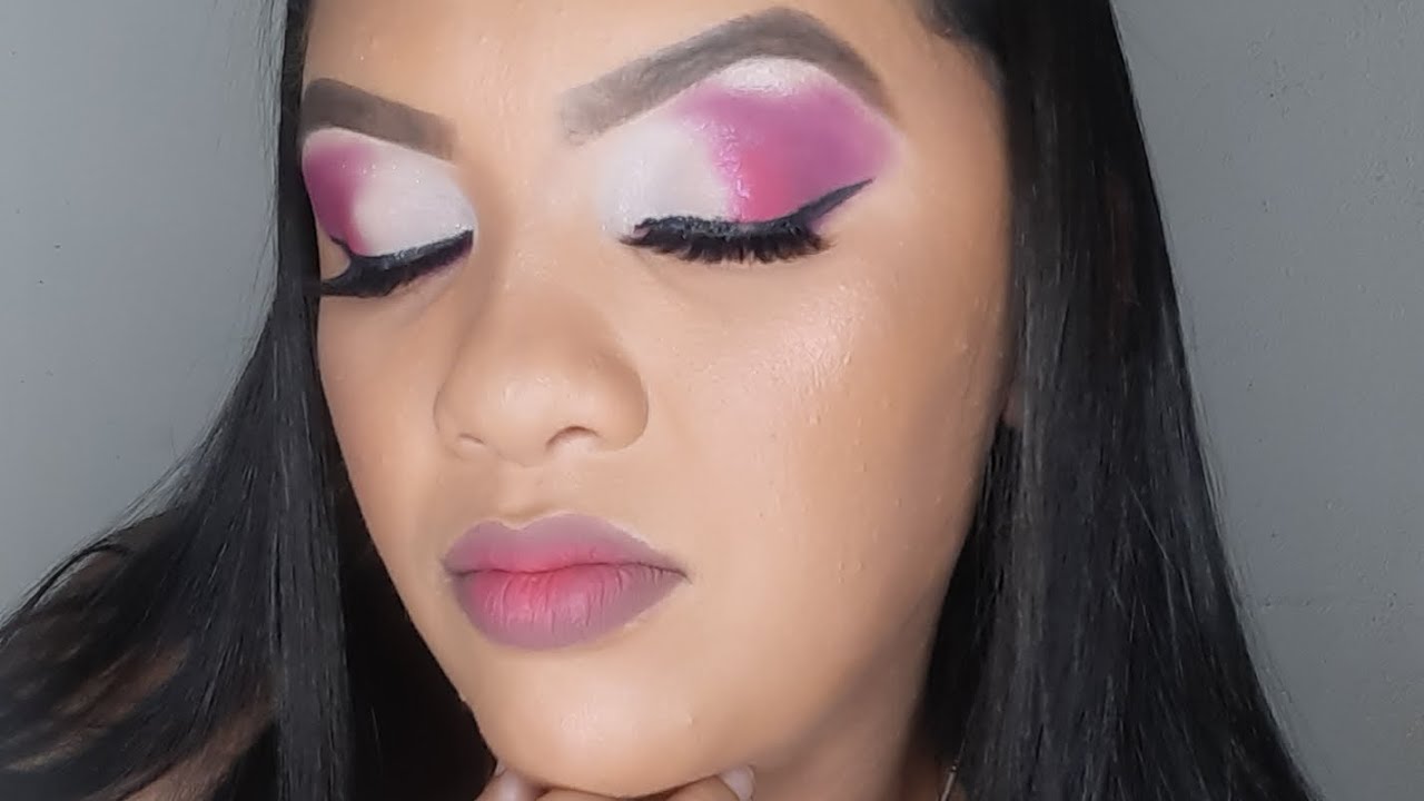 meu tutorial do meu jeito ,make rosa e roxa com glitter #dreamers2022 #dreamersbyjungkook # ...