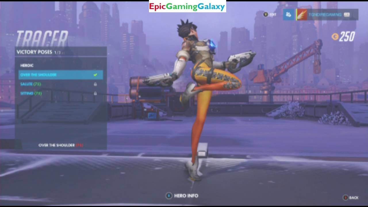 Tutorial For How To Change The Victory Poses For Tracer The Offensive Hero In The Overwatch Beta ...
