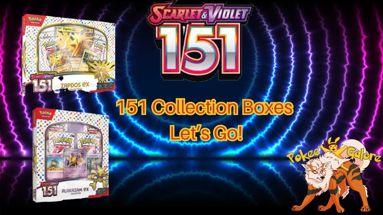 Scarlet and Violet 151 Collection Boxes! Let's Go!! - YouTube