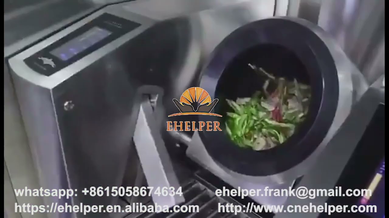 industrial kitchen robot commercial restaurant cooking pot stir fry ...