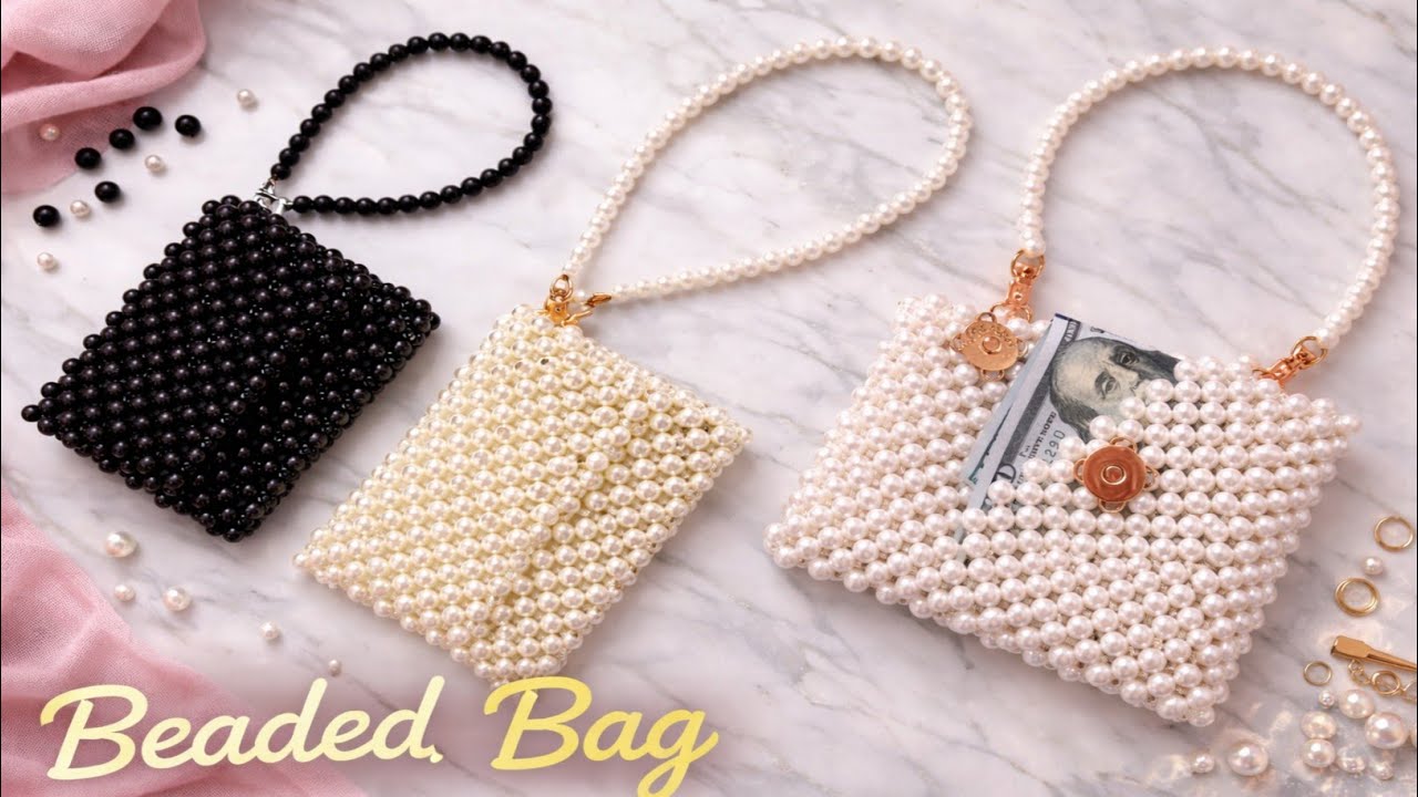 SIMPLE AND EASY WAY TO MAKE A DIY MINI BEADED BAG | HOW TO MAKE MINI ...