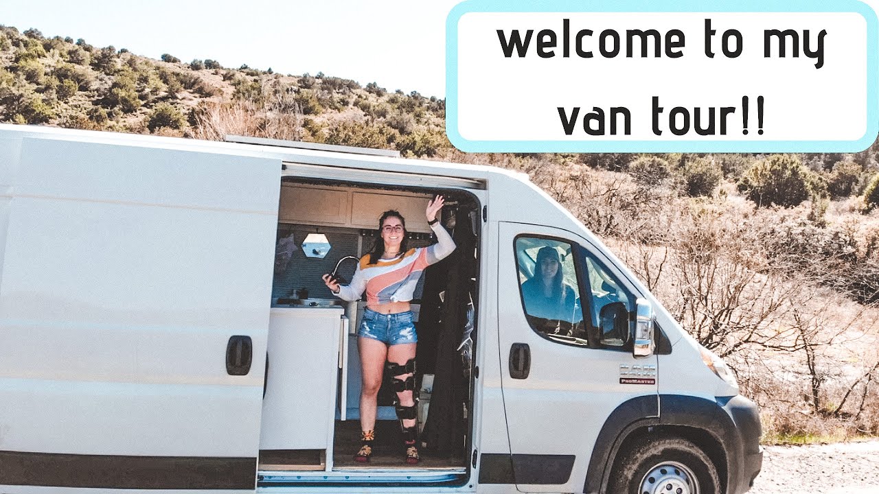 VAN TOUR | my converted 2019 ram promaster tiny home on wheels - YouTube