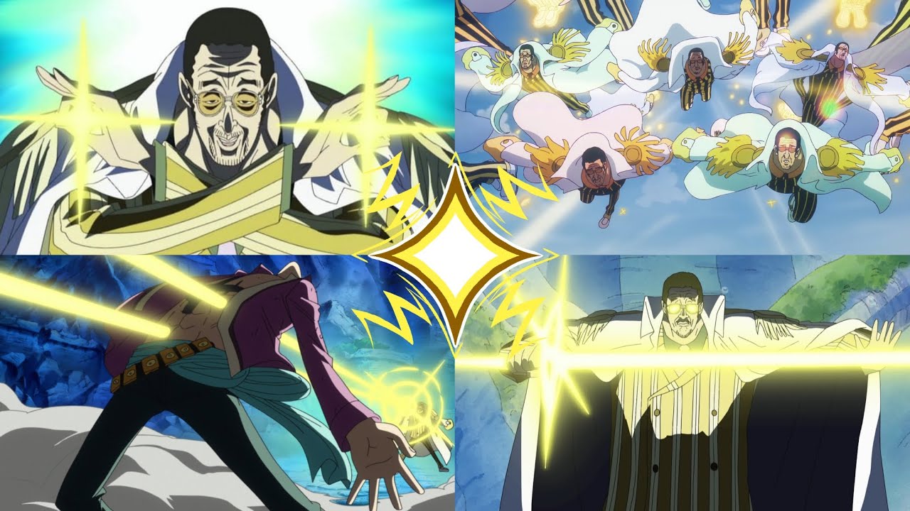 One Piece: Kizaru Borsalino | Pika Pika no Mi | All Attacks and ...
