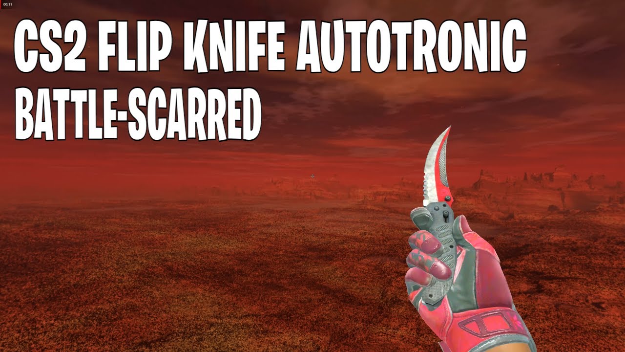 Flip Knife Autotronic (Battle-Scarred) | CS2 Skin Showcase #483 - YouTube