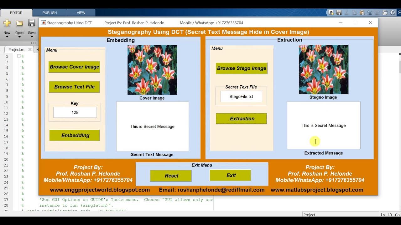 DCT Based Steganography | With Source Code - YouTube