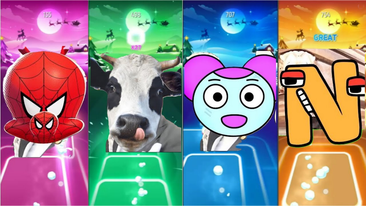 Spider Ham 🆚 COWS 🆚 Pibby 🆚 Alphabet Lore N Z 🎶 CHOOSE THE BEST ONE ...