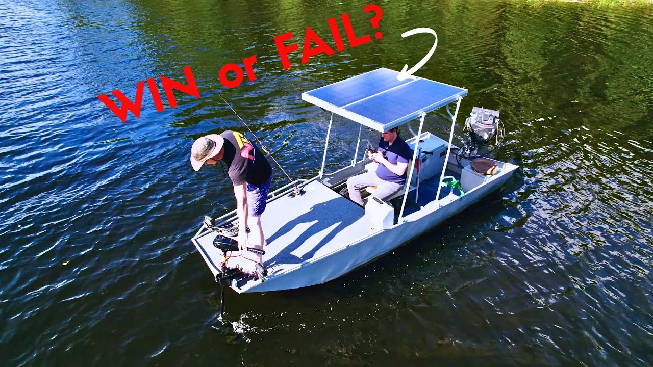 Solar Panel Binimi For the Jon Boat - YouTube
