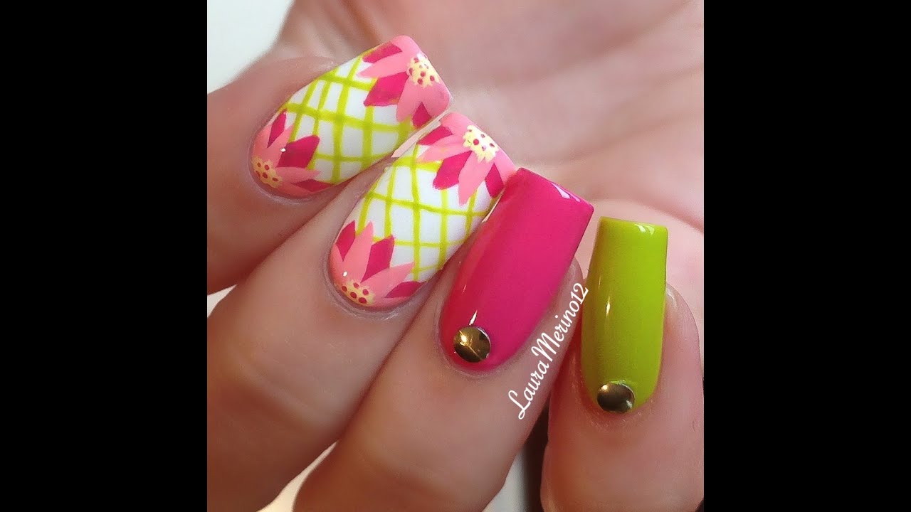 How to: Flower Mani - YouTube