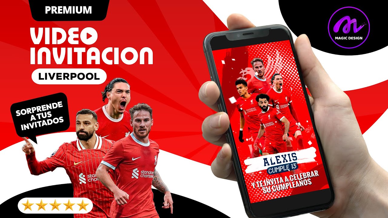 LIVERPOOL VIDEO INVITACION - CUMPLEAÑOS - PREMIUM - YouTube