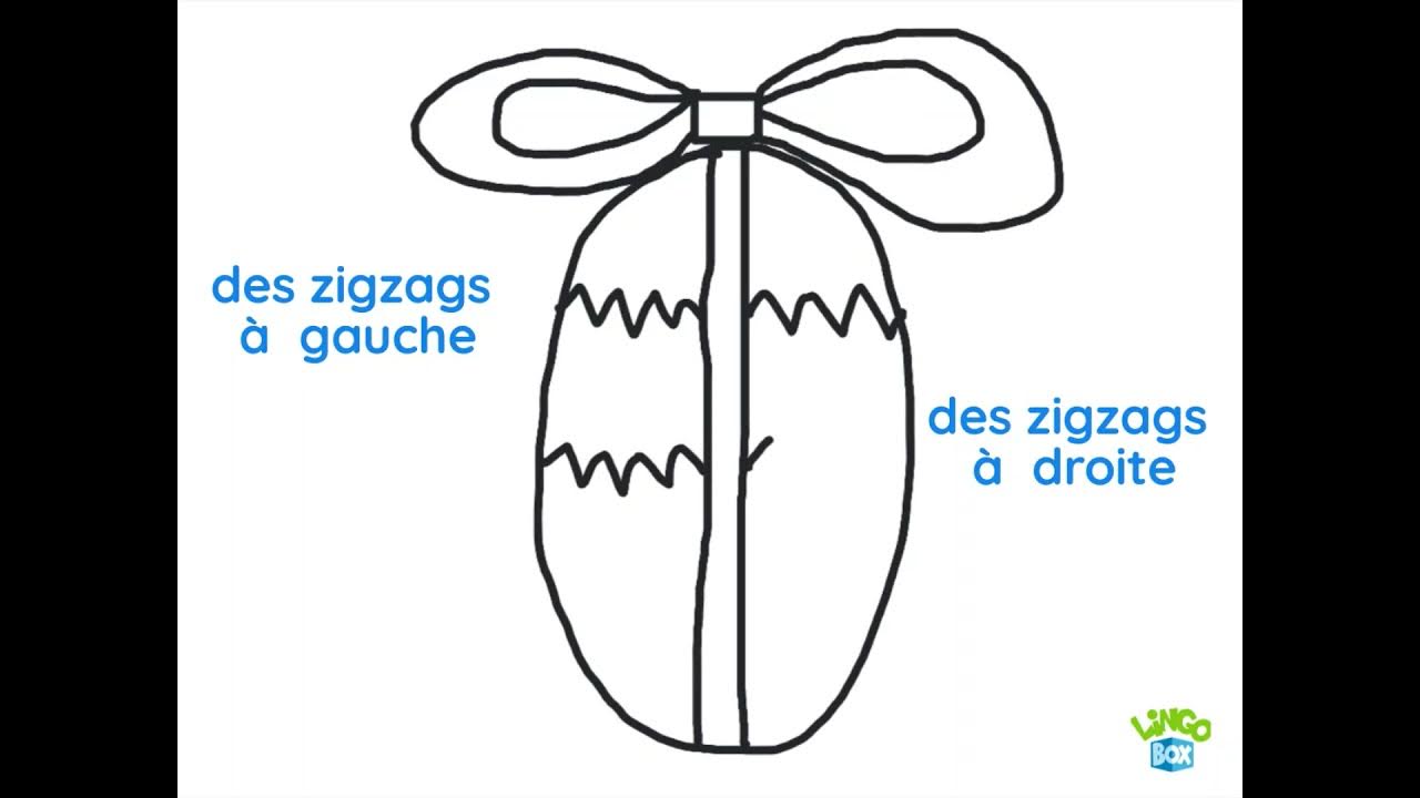 How to draw an Easter egg in French! Dessiner un un œuf de Pâques ...