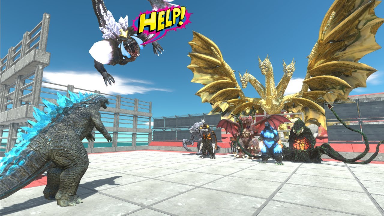 Epic Battle: Blue Supercharged Godzilla vs Ghidorah to Save Super ...