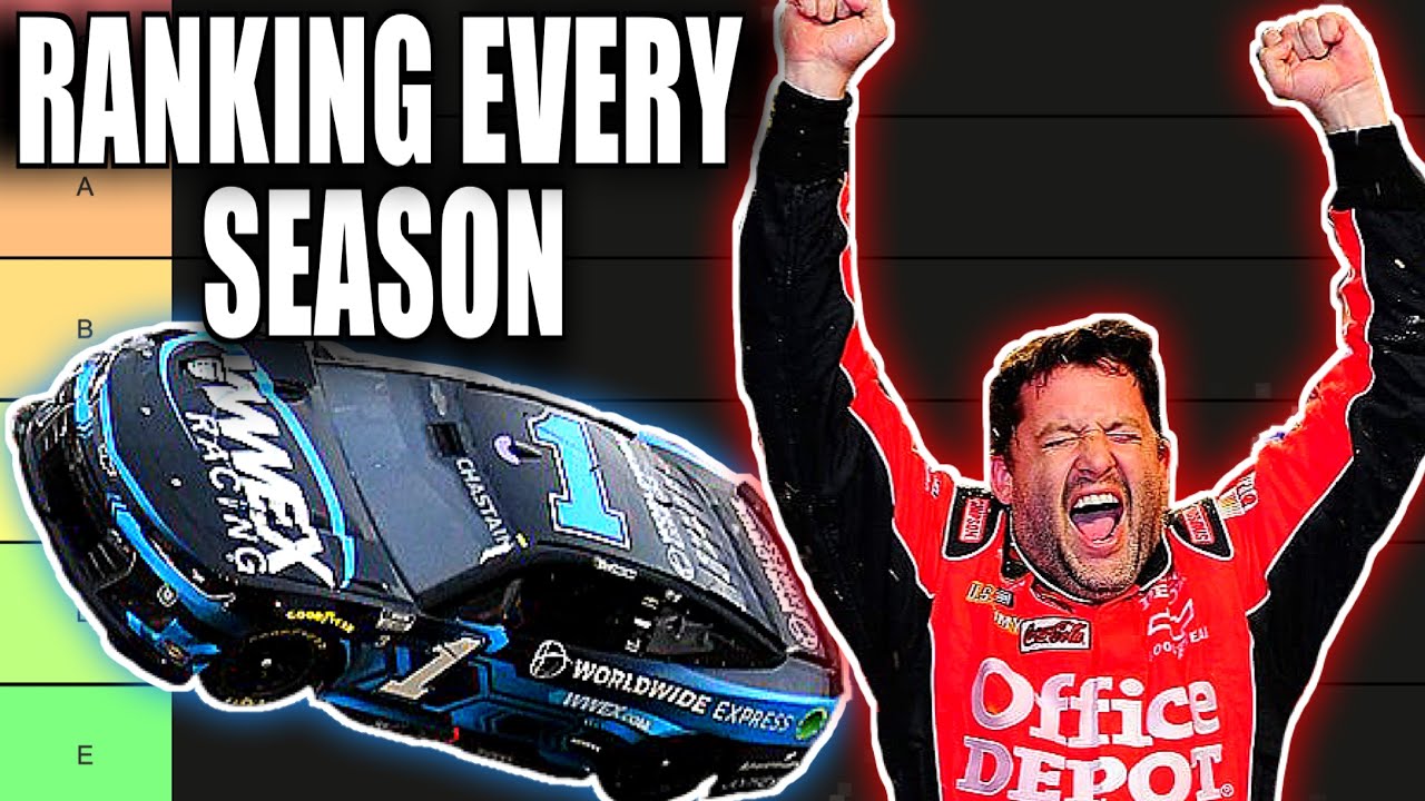 Ranking Every NASCAR Season I've Watched! - YouTube