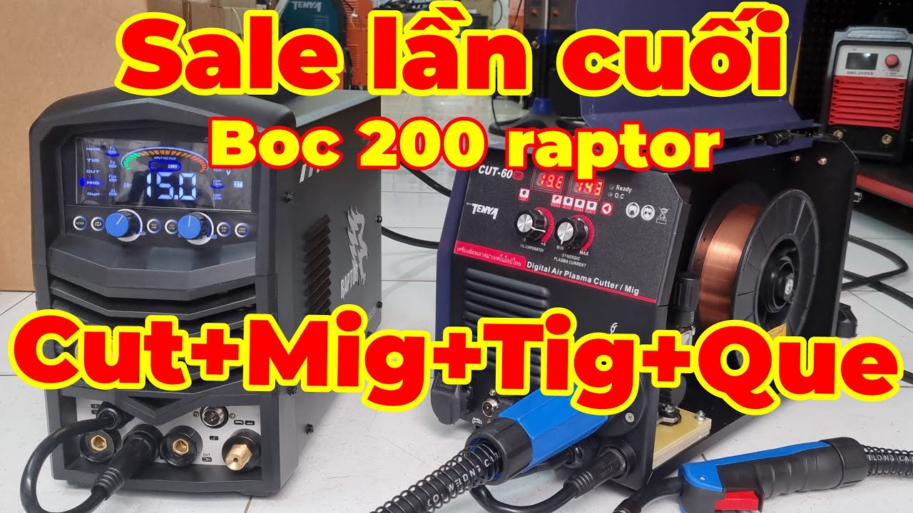 Sale lần cuối máy hàn cắt đa năng BOC 200 RAPTOR ÚC 4 trong 1 ( Cut ...