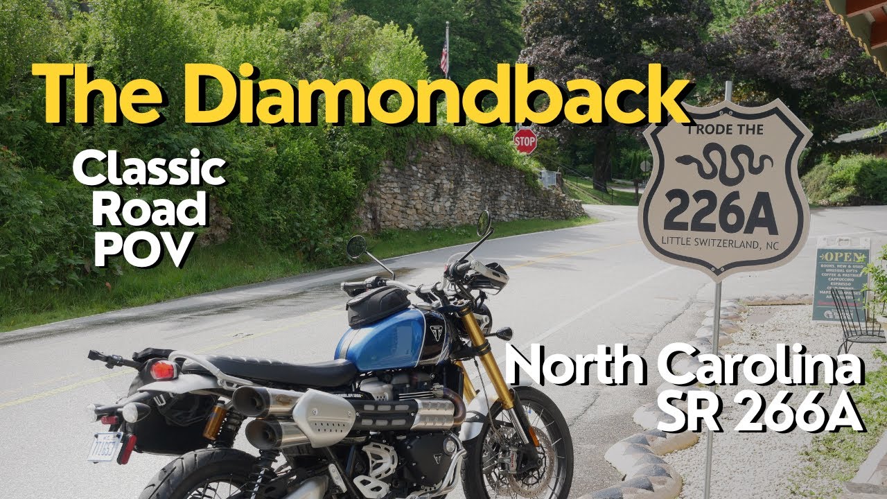 Riding The Diamondback in North Carolina | NC 266A | Classic Road POV ...