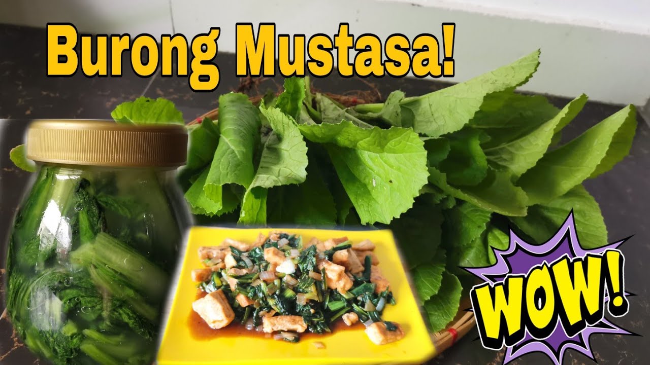HOW TO MAKE BURONG MUSTASA RECIPE | STIR FRY MUSTARD WITH TOFU RECIPE ...