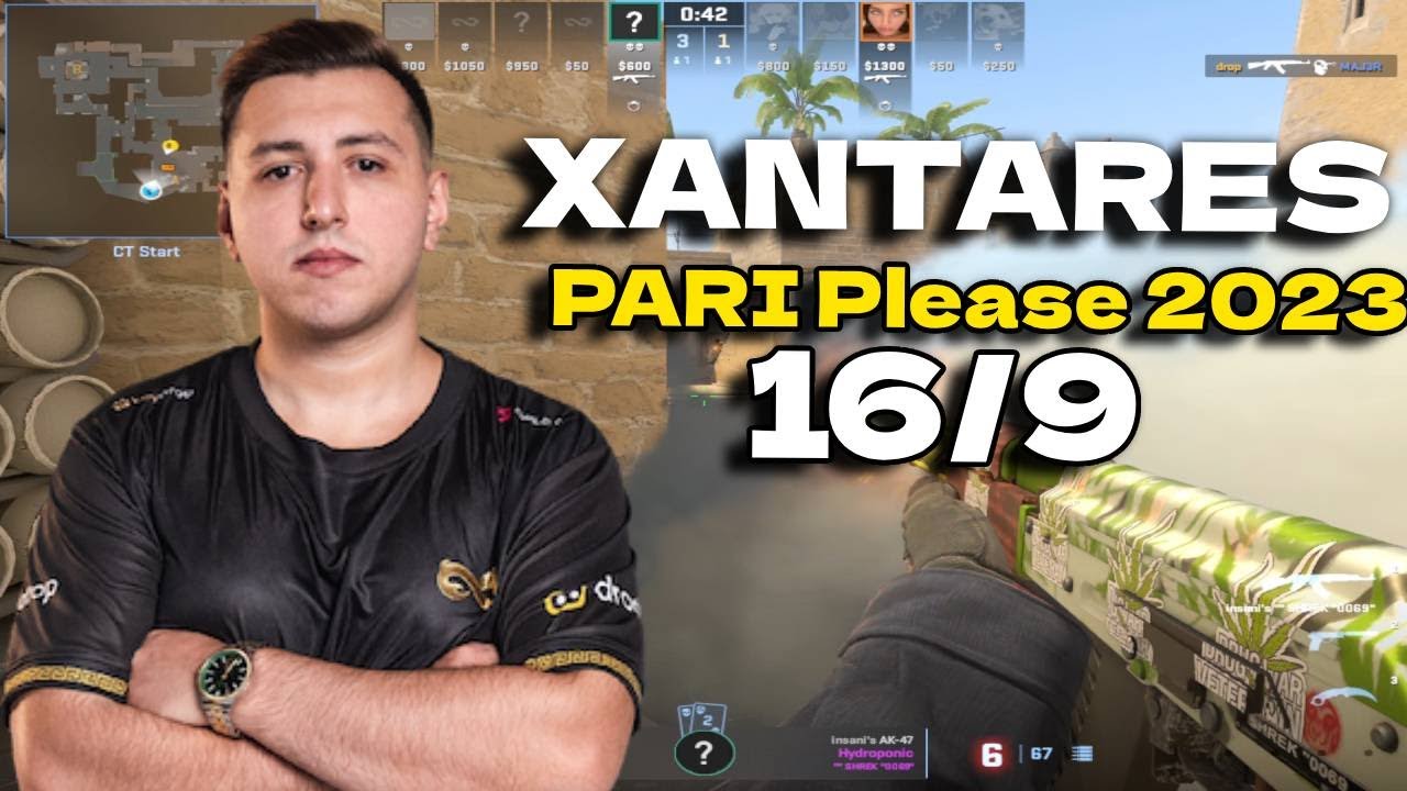 CS2 POV Eternal Fire XANTARES (16/9) vs MIBR (Mirage) @ PARI Please 2023 Semi-final - YouTube