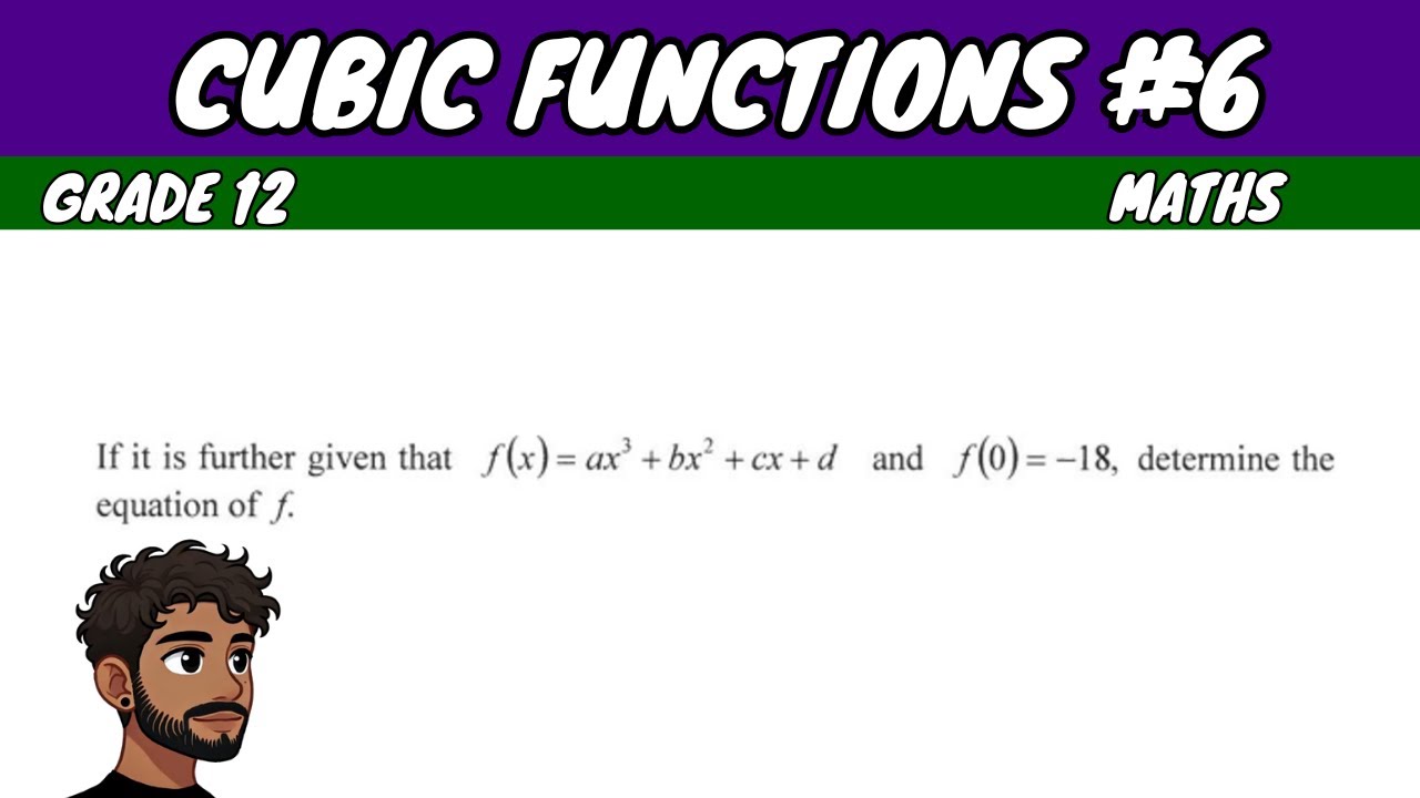 Cubic Functions #6 | Grade 12 Maths - YouTube
