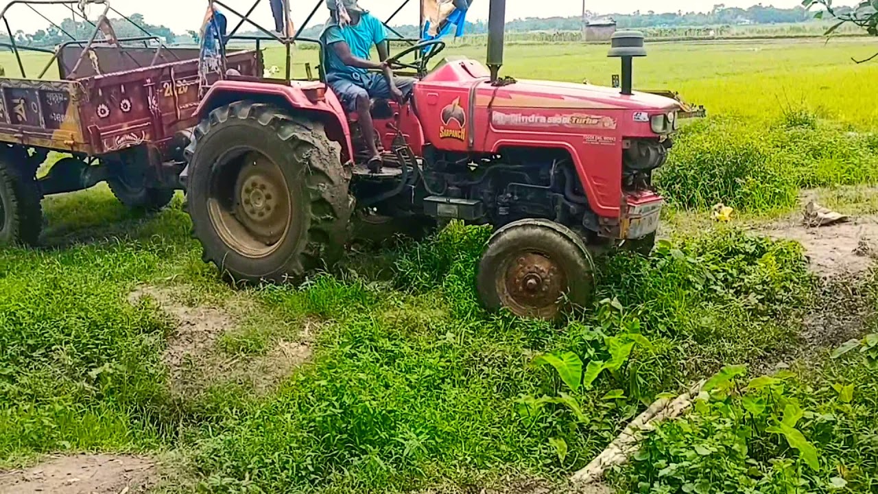 Tractor tralli setup in ground - YouTube