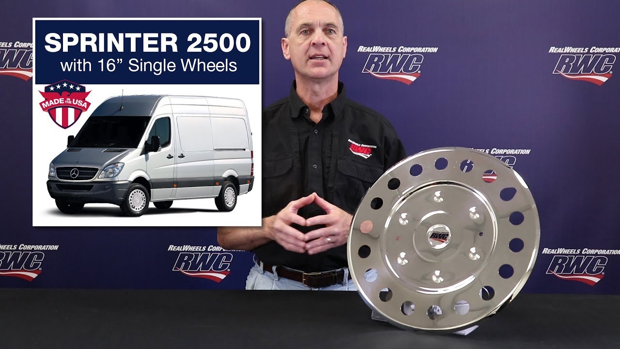 Sprinter 2500 Stainless Steel Wheel Covers for 16" Single Wheels - YouTube