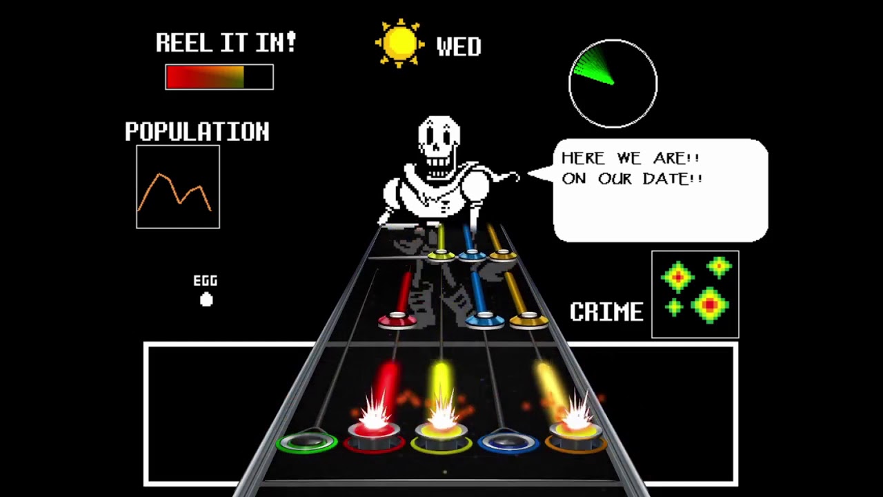 Undertale OST 025 - Dating Start! (Clone Hero Chart) - YouTube