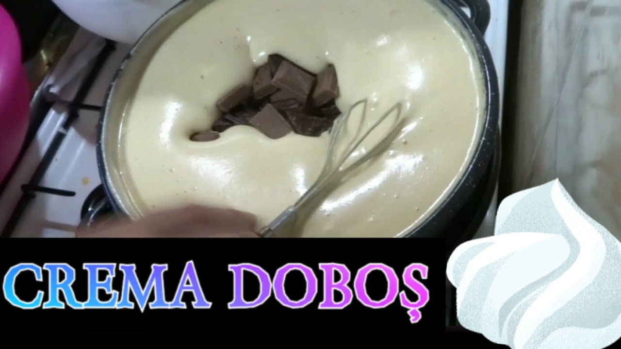 reteta cea mai bună crema de dobos - YouTube