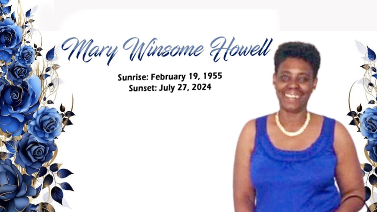 Mary Winsome Howell Funeral Service - YouTube