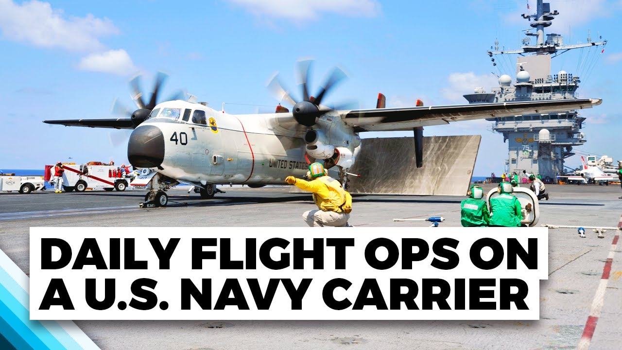 Discover the Hidden Life on a MASSIVE US Navy Aircraft Carrier! - YouTube