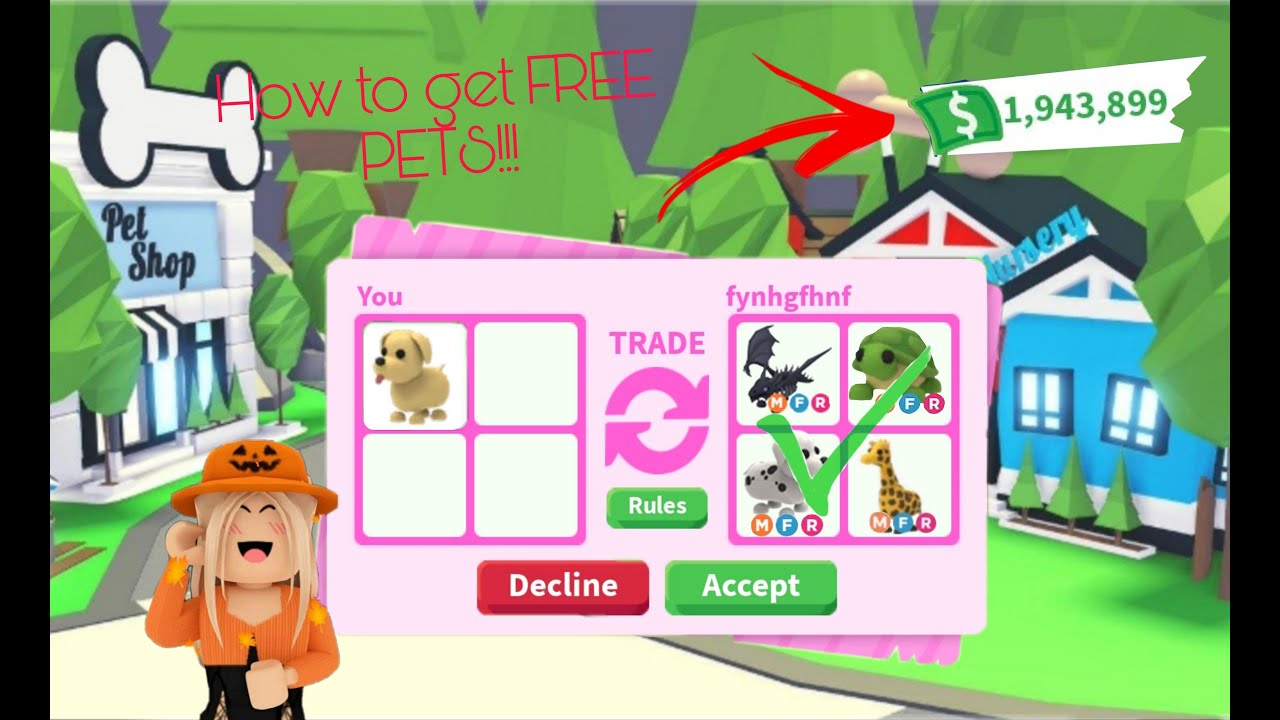 *GIVEAWAY* ADOPT ME FREE PETS JOIN IN DESCRIPTION!!!!!!! - YouTube