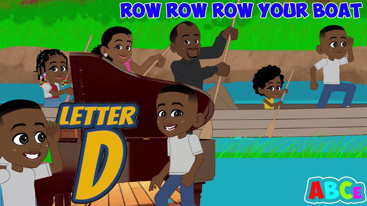 Letter D Song | Row Row Row YOur BoAt | Shapes Songs - YouTube
