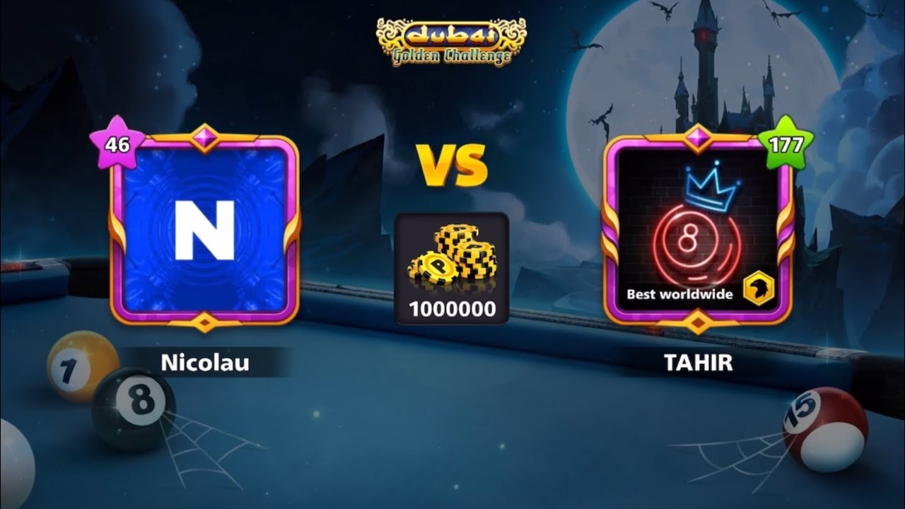 8 Ball Pool: Level 46 vs Level 177 - 1M Coins | Nicolau Teixeira - YouTube