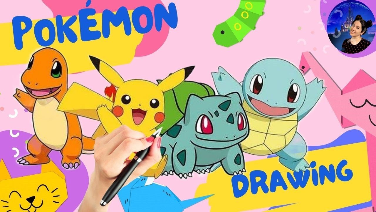 How to draw Pokémon, Easy and Step by step coloring. Pokémon drawing ...