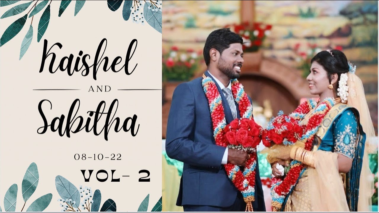 SABI KAISHEL WEDDING[ VOL - 2]SEP 08 | KANYAKUMARI CHRISTIAN WEDDING ...