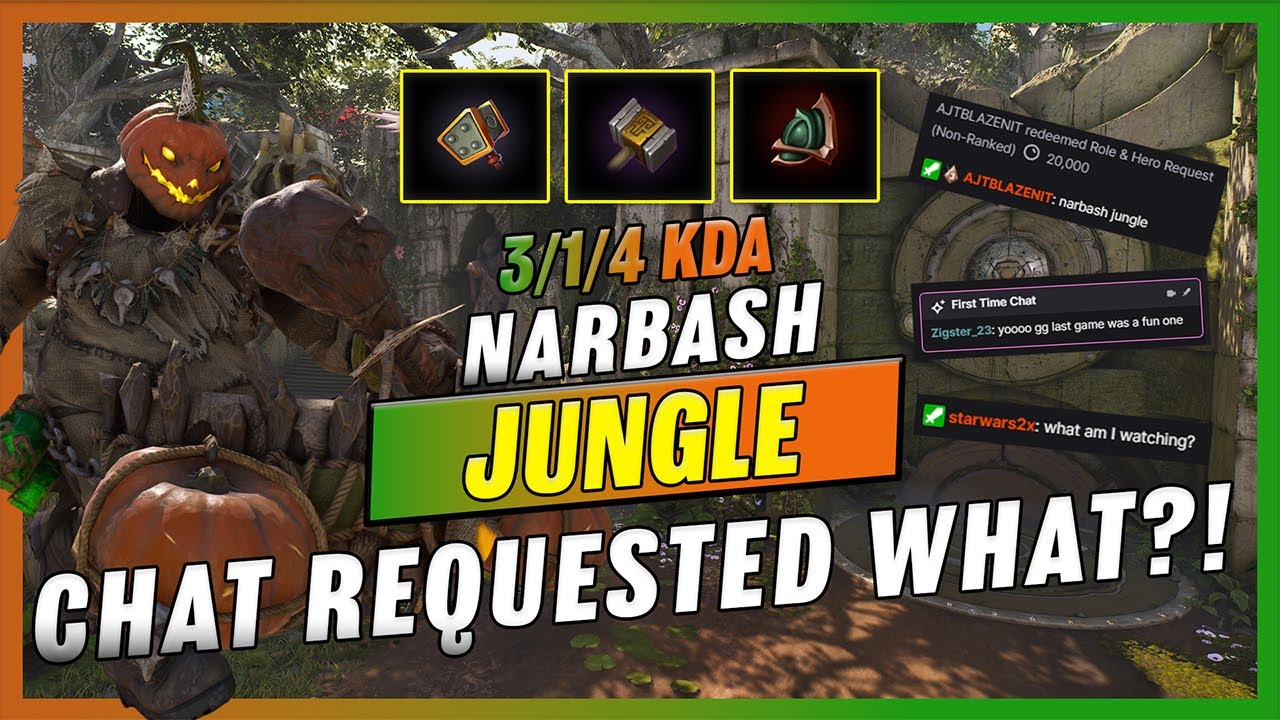 How To Play Narbash Jungle (Chat Choices) - Predecessor Ranked Gameplay - YouTube