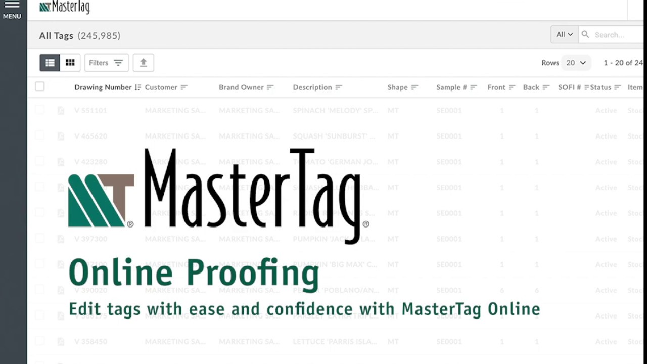 MasterTag Online - Proofing - YouTube