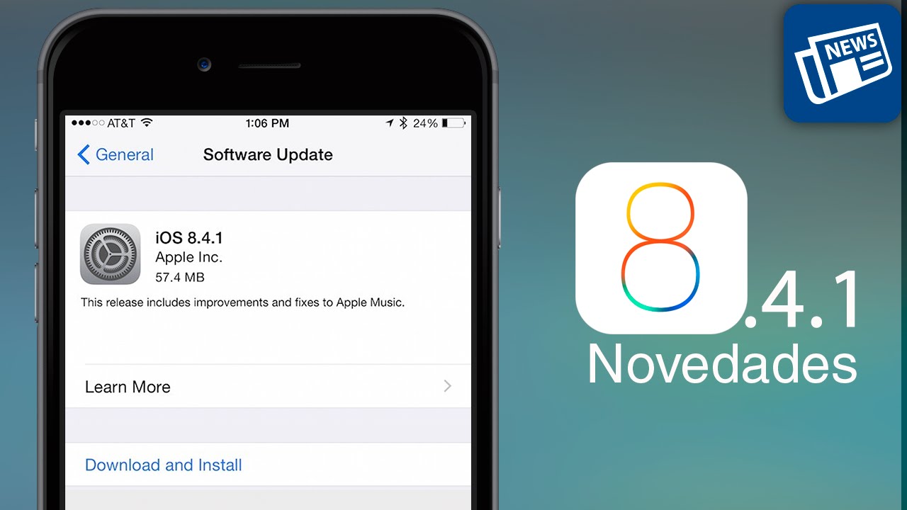 Apple lanza iOS 8.4.1, cosas que debes saber - YouTube