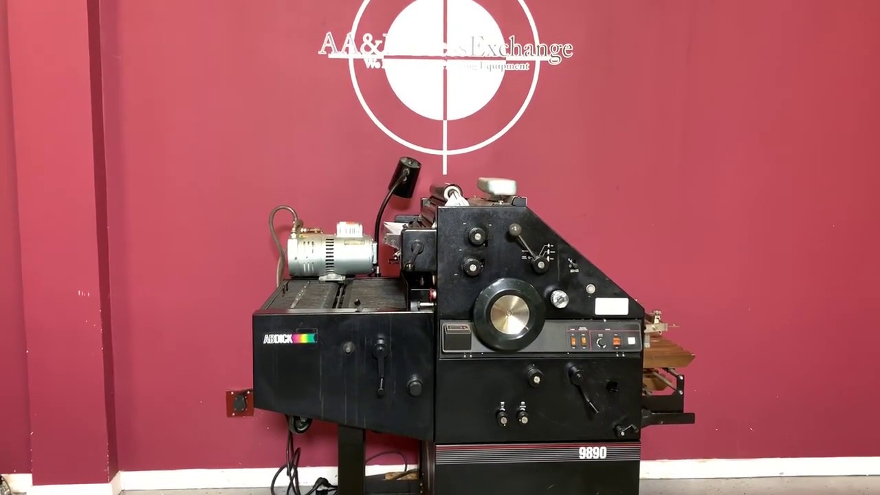 AB Dick 9890 - YouTube