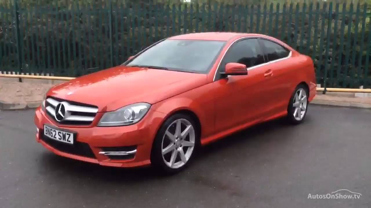 MERCEDES C-CLASS C180 BLUEEFFICIENCY AMG SPORT RED 2012 - YouTube