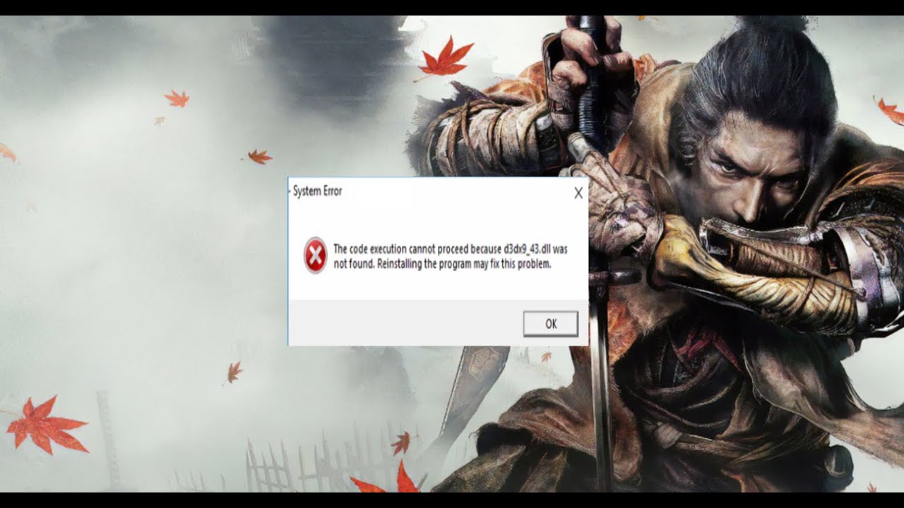 Sekiro Error D3DX9_43.DLL is missing 100% FIX! - YouTube