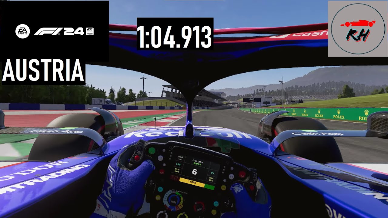 F1® 24 Controller Cockpit realistic pov lap at Austria with RB #f124 # ...