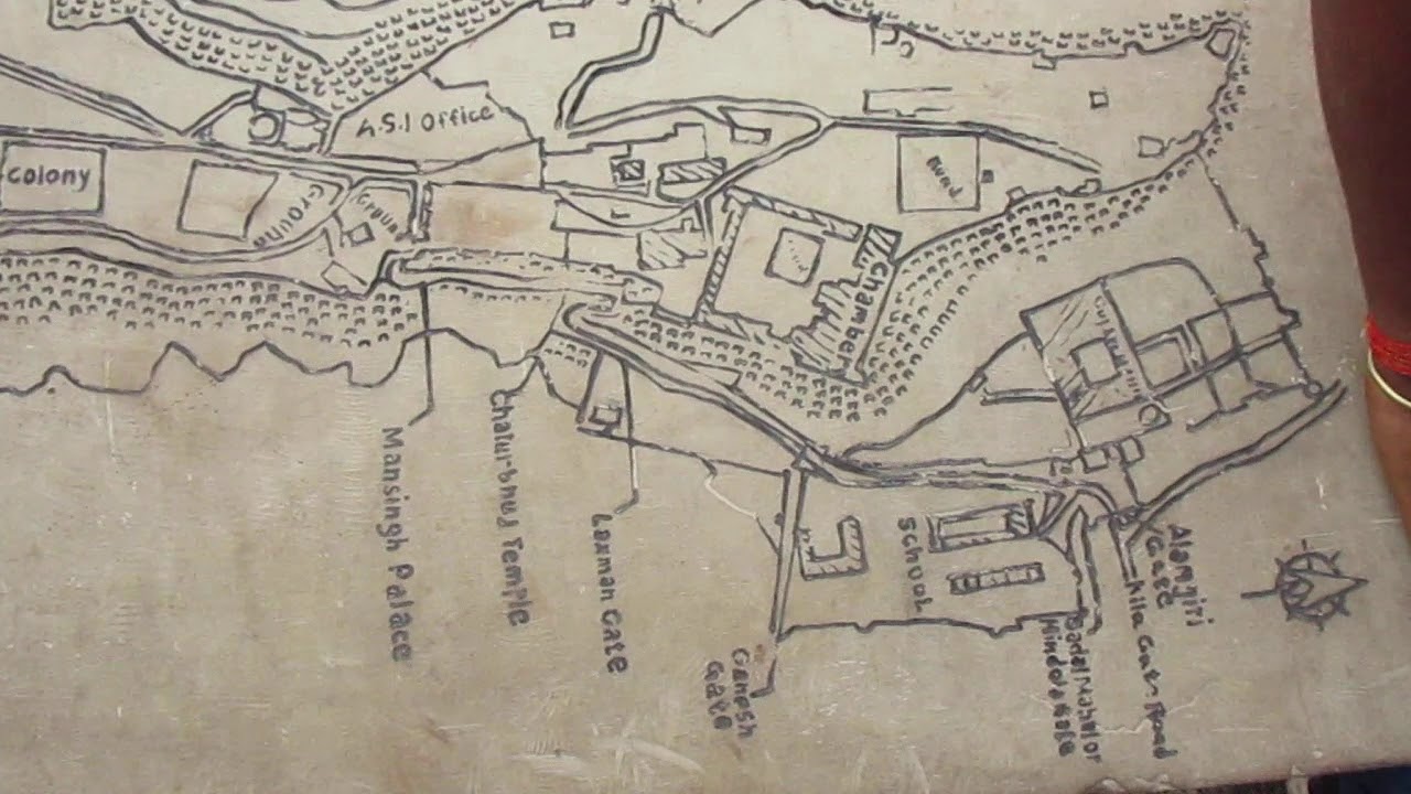 The map of the Gwalior fort - YouTube