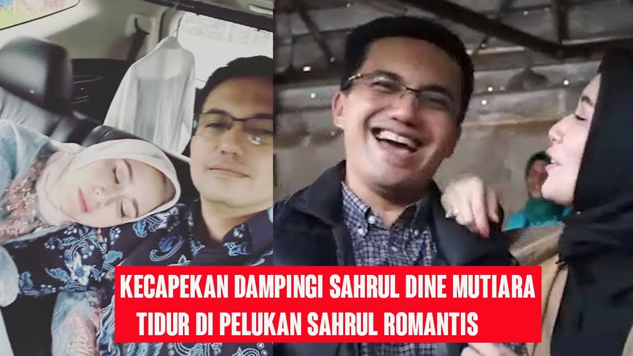 kecapean dampingi suami dine mutiara tidur di pangkuan suami, romantis ...