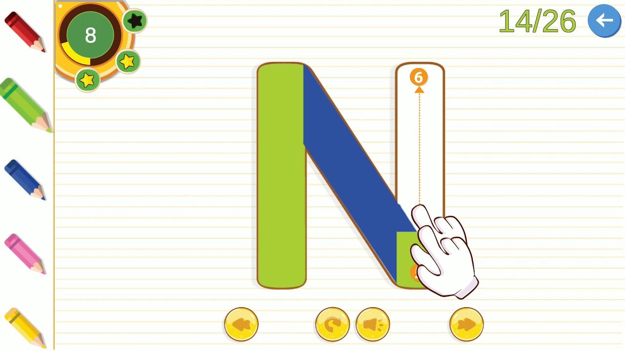 Learn English Alphabet A To Z With 2D Animation | ABC Song | Nursery ...