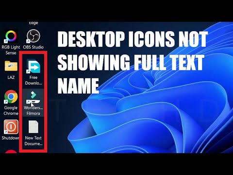 Desktop Icons not Showing Full Text Name in Windows 11 , 10 (SOLVED ...