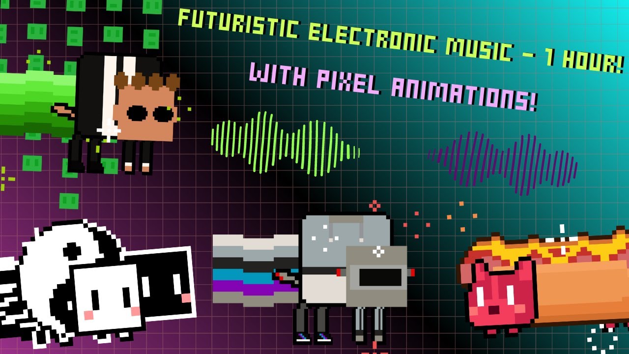 1 Hour Of Intense Futuristic Electronic Music With Pixel Art Animation ...