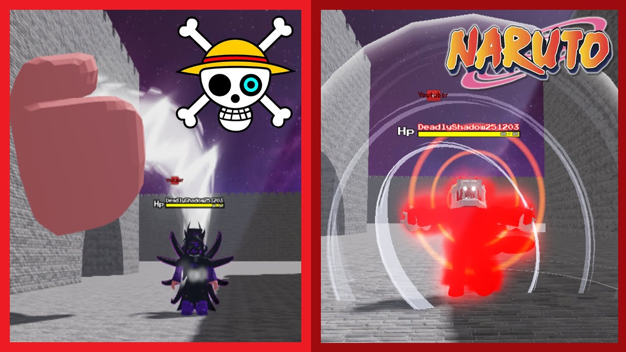 Luffy & Naruto Gamepass [Showcase] [Undertale fight for love] - YouTube