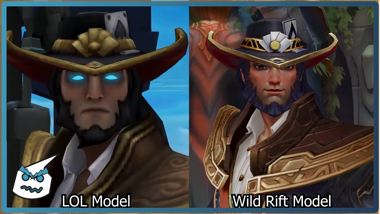 Twisted Fate.face - Wild Rift Model - YouTube